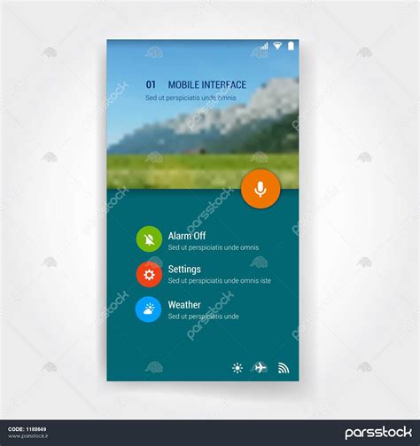 الگوی صفحه نمایش رابط کاربری مدرن Ux Ui برای تلفن همراه هوشمند یا وب سایت رابط کاربری طراحی