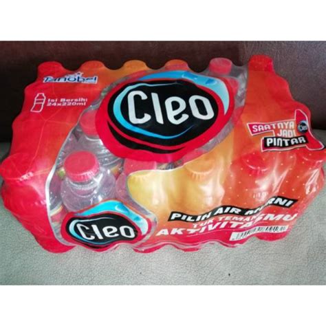 Jual Cleo Botol 24 X 220 Ml Cleo Mini Dan Cleo Botol 24 X 550 Ml 1 Dus