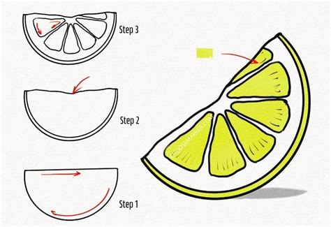 How To Draw A Lime Easy Step By Step Choose Marker