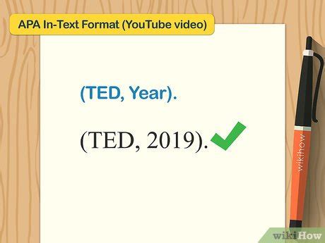 Easy Ways To Cite TED Talks In APA WikiHow Life