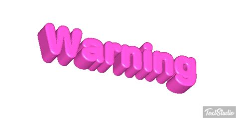Warning Word Animated  Logo Designs