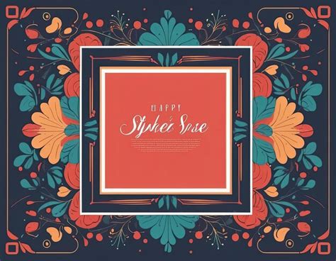 Premium Photo Stylish Vector Frame On A Holiday Background In
