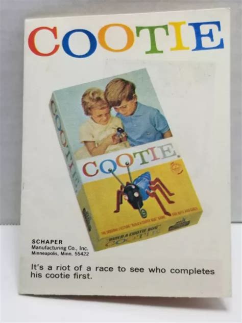 Vintage Schaper Game Catalogue Toy Line Accordian Fold Out Insert Flyer
