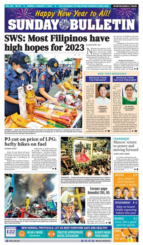 Manila Bulletin News On Twitter Manila Bulletin Headline For Today