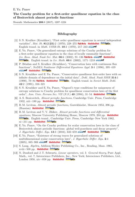 Pdf On The Cauchy Problem For First Order Quasilinear Equations In The Class Of Besicovitch