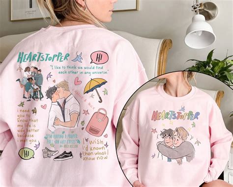 Heartstopper Hi Hi Sweater Heartstopper Merch Sweatshirt Venduto Da