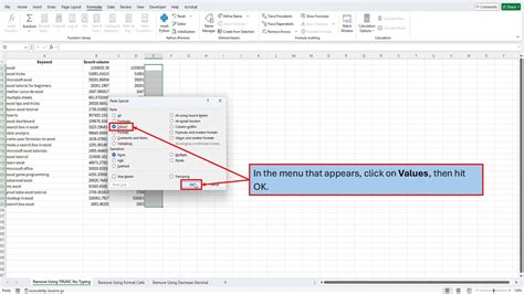 How To Remove Numbers After The Decimal In Excel Marks Excel Tips