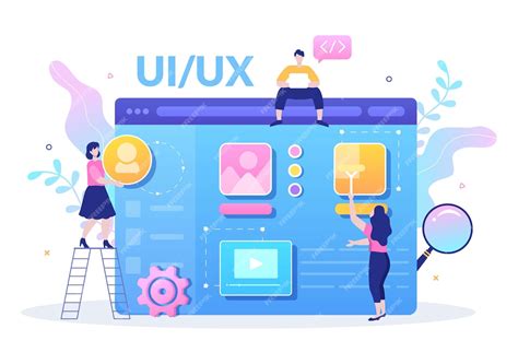 Premium Vector Ui And Ux Programmer Flat Design Vector Illustration For Business Information And