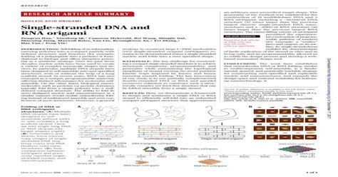 Nucleic Acid Origami Single Stranded Dna And Rna Origami · 2017 12 20 · Rna Structure Can Be