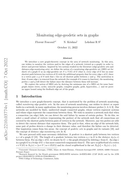 Pdf Monitoring Edge Geodetic Sets In Graphs