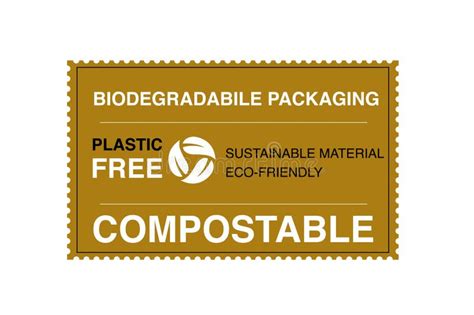 Recycle Packaging Vintage Label Template Eco Bio Product Vintage