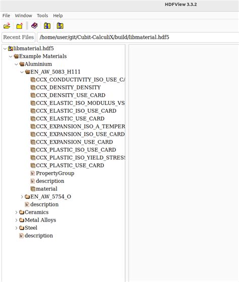Material Library Calculix Official Versions Are On Calculixde