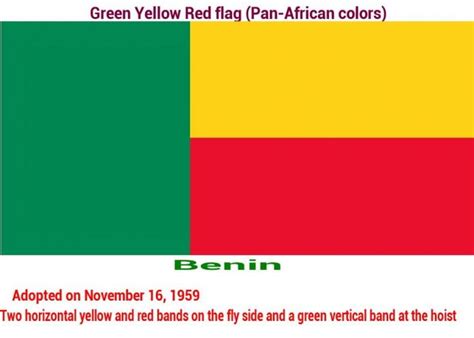 16 Countries With Green Yellow Red Flags Pan African Colors Emdamakina