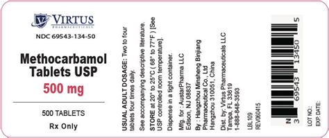 Methocarbamol 500mg Rx Products