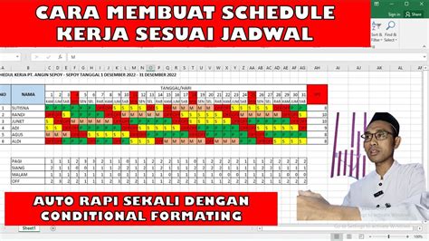 Membuat Schedule Kerja Sesuai Keinginan Atau Request Youtube