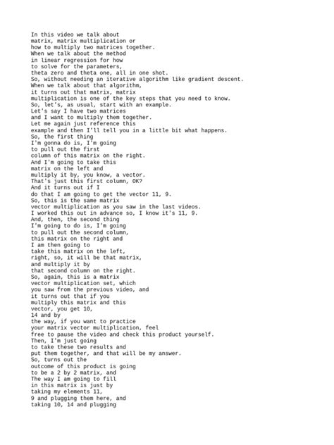 04 Matrix Matrix Multiplication 11 Min Pdf Matrix Mathematics