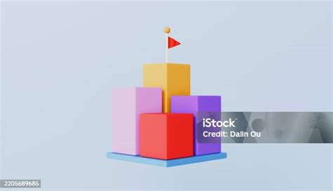 깃발 급증하는 재정 및 재고가있는 막대 그래프 데이터 분석 아이콘 마케팅 전략 3d 일러스트 레이 션 3차원 형태에 대한 스톡 사진 및 기타 이미지 Istock