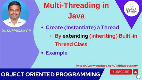 91 Create A Thread By Extending Inheriting Built In Thread Class Youtube