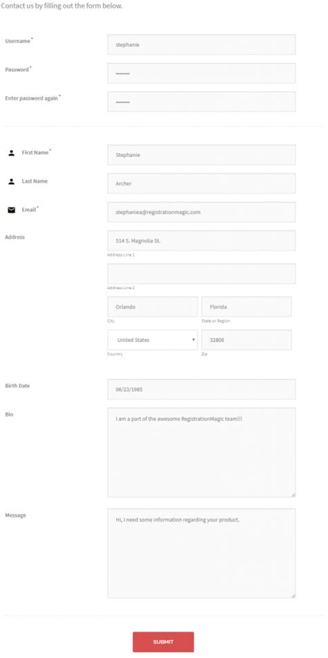 Autofill Contact Form Fields From User Account Breakthrough Ideas