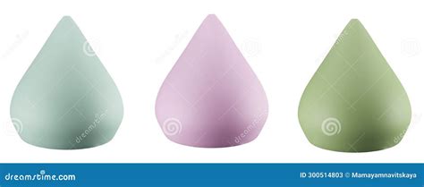 3d Render Cone Object Illustration Set Abstract Geometric Clipart