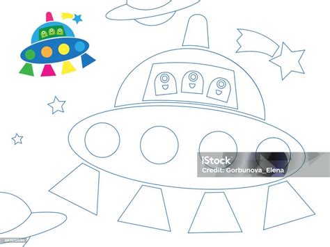 색칠 비행 접시 외계인 개발에 대한 스톡 벡터 아트 및 기타 이미지 개발 러시아 레저 활동 Istock