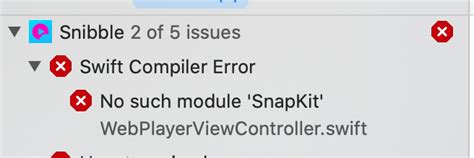 no such module snapkit error · issue 708 · snapkit snapkit · github