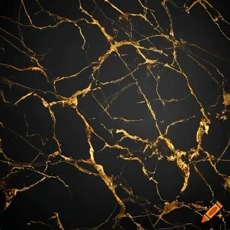 Gold And Black Marble With Hints Of Purple On Craiyon