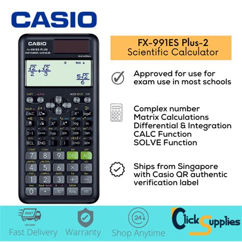 casio fx 991es plus scientific calculator fx 991 es plus 2nd edition