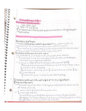 Chapter 7 Economic Notes ECON 1301 Studocu