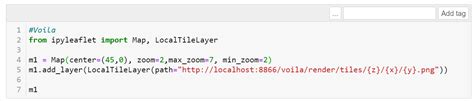localtilelayer jupyter notebook and voila · issue 767 · jupyter
