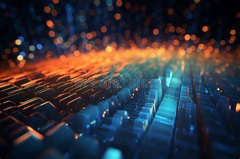 futuristic 3d rendering explores the abstract realm of high speed big