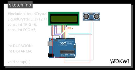 Lcd Ultrasonico Wokwi Esp32 Stm32 Arduino Simulator