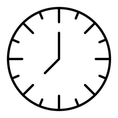 Clock Line Icon 10665420 Vector Art At Vecteezy