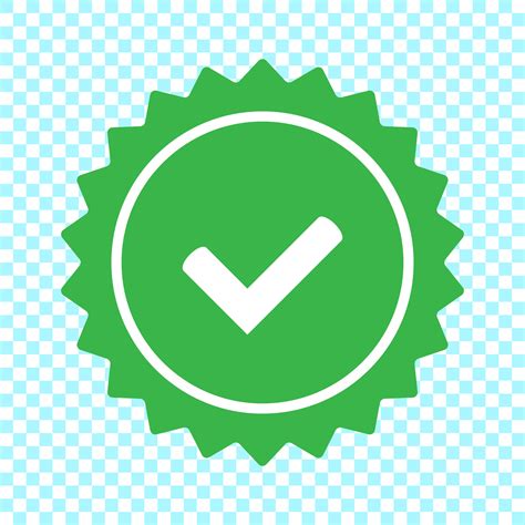 Checkmark Vector Icon In Star Badge Symbol Of Approval 33328318 Vector Art At Vecteezy