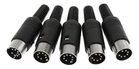 Din Plug 7 Pin Audio Video Cable Connector S Terminal 7 Pole Male Large Keyboard Microphone