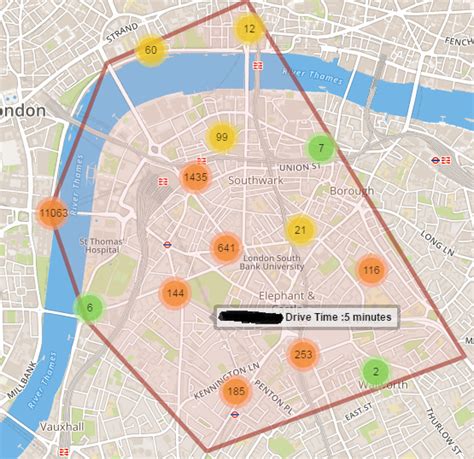 generating drive time polygons using mapbox directions api artineering