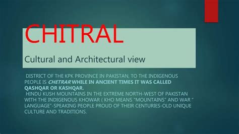 Chitral Pptx