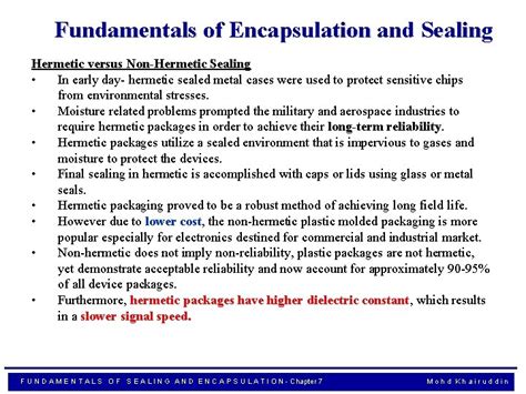Fundamentals Of Sealing Encapsulation What Is Encapsulation And
