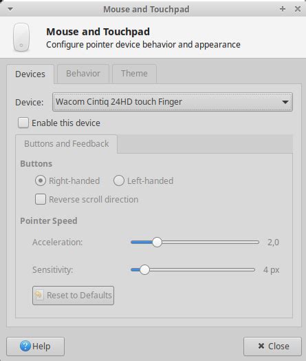 Touchpad Disable Wacom Finger Touch In Ubuntu 16 04 3 Ask Ubuntu