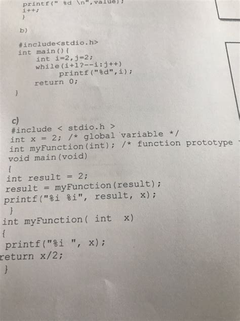 Solved Include Int X 2global Variable Int