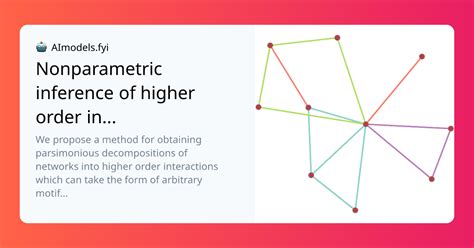 nonparametric inference of higher order interaction patterns in