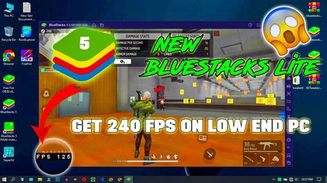 Bluestacks Lite Optimized Run FPS On Low End PC PROOF MELHOR CONFIGURAÇÃO PARA FPS