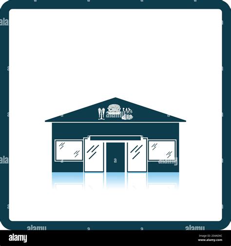 Caffe in amusement park icon. Shadow reflection design. Vector illustration Stock Vector Image ...