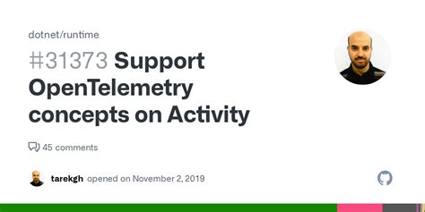 Support OpenTelemetry Concepts On Activity Issue 31373 Dotnet Runtime GitHub