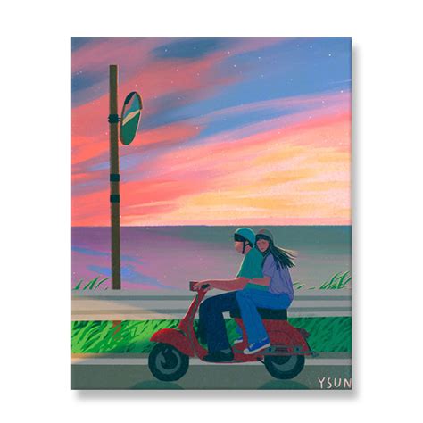 스쿠터를 탄 연인 Gallery 라이크디즈