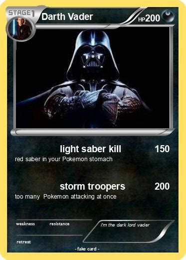 Pokémon Darth Vader 2030 2030 Light Saber Kill My Pokemon Card