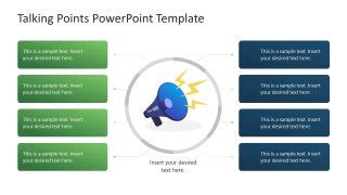 Talking Points Powerpoint Template And Presentation Slides
