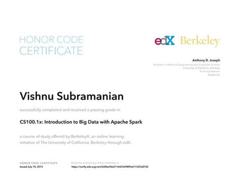 Big Data Certificate From Berkeleyxdatabricks
