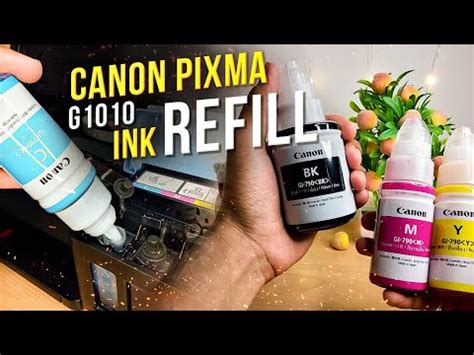 Canon Pixma G1010 G2010 G3010 Ink Refill At Home Step By Step Guide