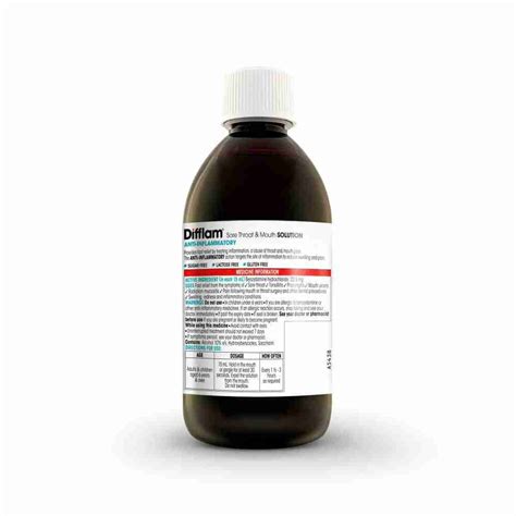 Difflam Sore Throat Gargle Mouth Solution Anti Inflammatory 500Ml Buy T